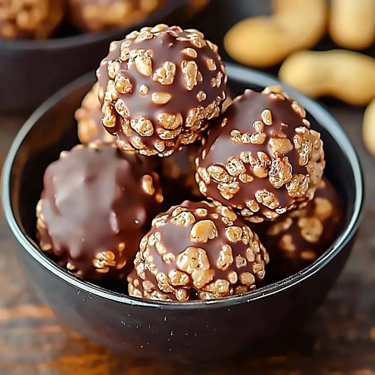 Ultimate No-Bake Chocolate Peanut Butter Rice Krispies Balls
